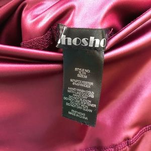 shosho | Pants & Jumpsuits | Shosho Burgundy Strappy Faux Leather ...